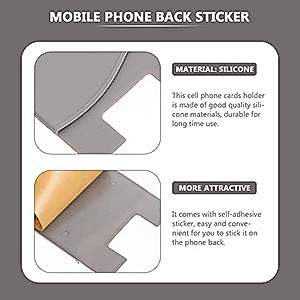 UKCOCO Phone Wallet Phone Wallet Phone Wallet Cell Phone Wallet 3pcs Single Layer Single Cards Bags Cards Cover Cards Purse Cards Covers Silicone Phone Wallet Cell Phone Wallet Card Holder Wallet