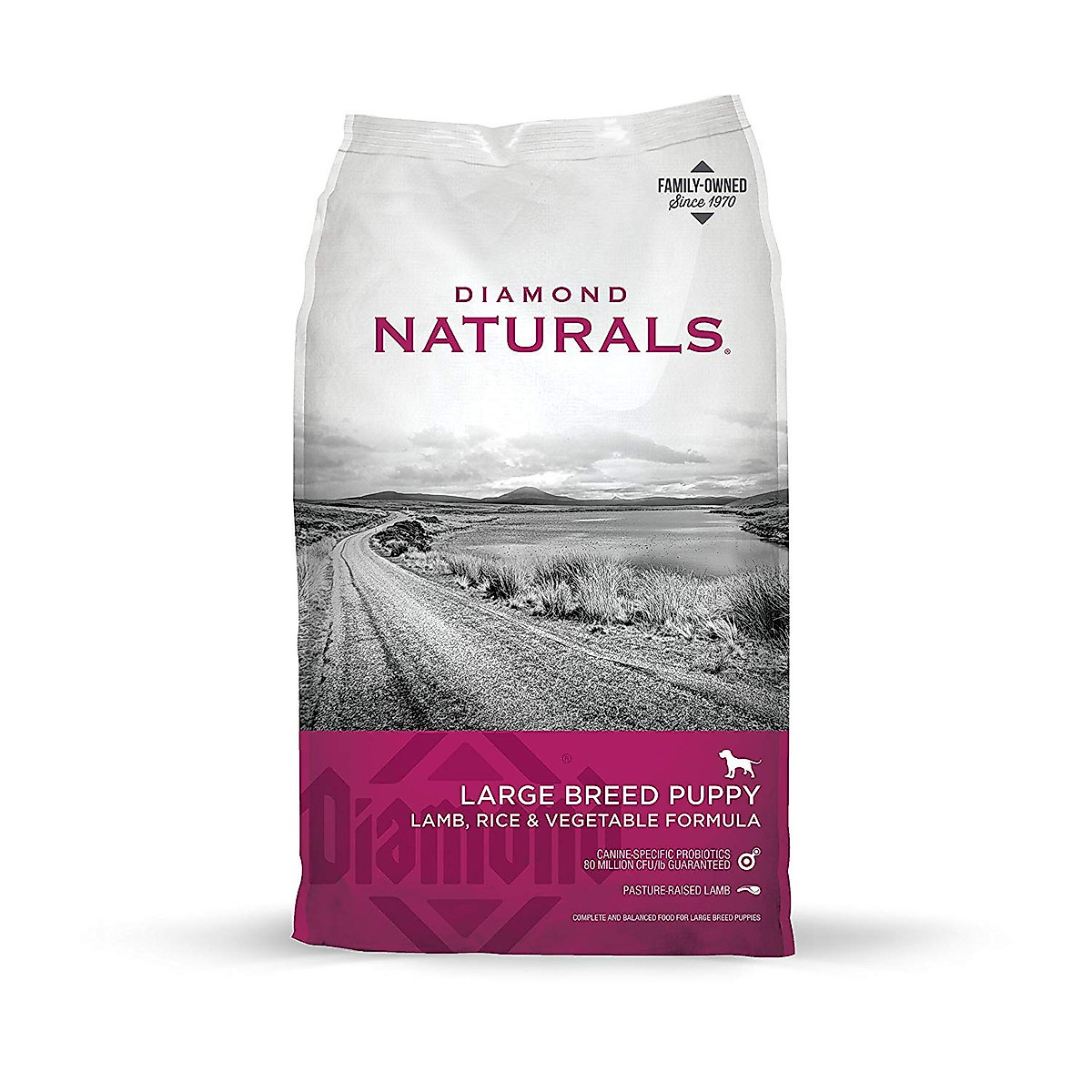 Diamond Naturals Large Breed Dry Puppy Food Real Lamb and Rice Protein, Probiotics, Superfoods, Antioxidants and Other Premium Ingredients to Support Health in Growing Puppies 20lb