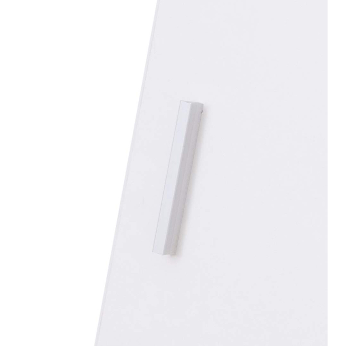 Basicwise Modern Long Bathroom Wall Mounted Cabinet, White,