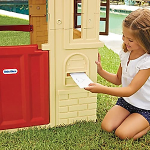 Little Tikes Cape Cottage Playhouse with Working Door, Windows, and Shutters - Tan, Toddlers Ages 2+ Years
