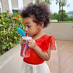 Evorie Tritan Toddler Sippy Cups 10 Oz Kids Water Bottle With Replacement Straw Bundle, Imaginations