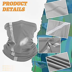 4 Pcs Hard Hat Sun Shade Full Brim Hardhat Sun Visor Bandana Face Scarf Neck Protection Summer Accessories (Bright Gray)