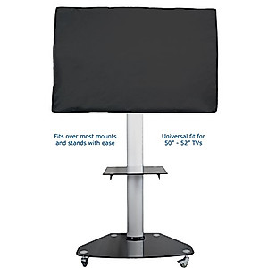 VIVO Flat Screen TV Cover Protector for 50 to 52 inch Screens, Universal, Outdoor, Weatherproof, Water Resistant, COVER-TV050B
