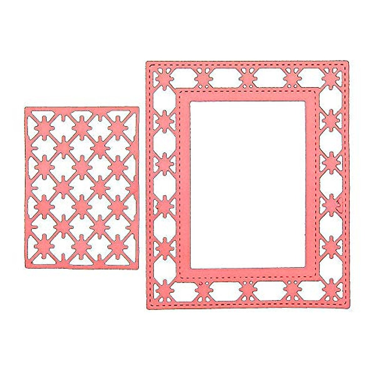 Metal Nested Die Cuts Lace Frame Background Cutting Dies Embossing Stencil Template for Card Making Scrapbooking Paper Craft Album Stamps DIY Birthday Décor