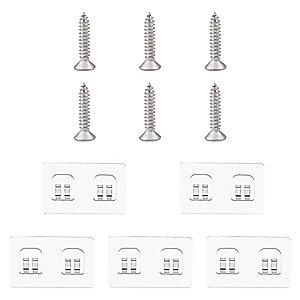 VZINO adhesive sticker for no drilling pot lid organizer or shower caddy - transparent