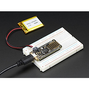 Adafruit Feather 32u4 Basic Proto - Single Board Computer with USB, I2C - Assembled Board, Headers Included