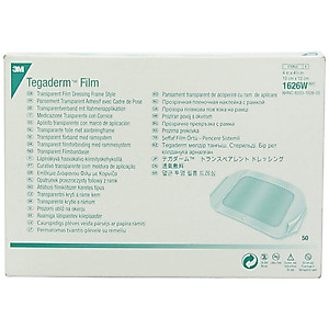 3M™ Tegaderm™ Transparent Film Dressing Frame Style, 1626W, USA, 10 cm x 12 cm, 50 Each/Carton, 4 Carton/Case