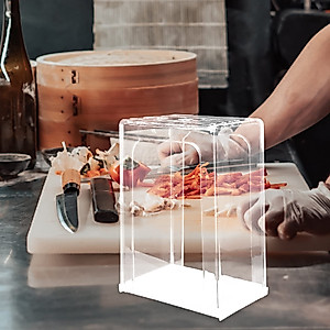 CALLARON Dice Bag Kitchen Cutlery Kitchen Cutter Base Kitchen Organizer Stand Kitchen Holder Organizer Stand All Purpose Scissors Household Kitchen Cutter Holder Blade Case Acrylic