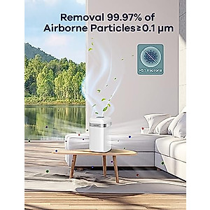 Air Purifiers for Bedroom: Welov H13 True HEPA Air Purifiers for Pets Allergies Asthma, Air Cleaner for Nursery Removal to 0.1 Microns, 23db Quiet, Night Light, Removes Pet Dander Pollen Smoke Dust