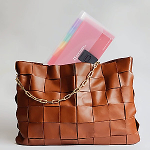 REEMTOO Accordian File Organizer, Coupon Organizer, Folder Organizer Mini Organizer Wallet for Coupons, Receipts, Cash, Tax Item or Changes,7x4.5 in 13 Pockets with Tabs Check Case(Caise)