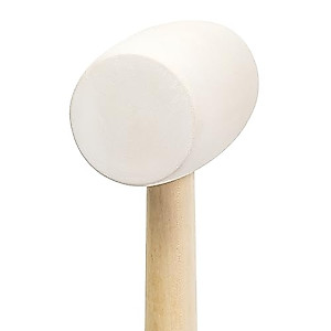 QEP 61613 16 oz. White Rubber Tile Tapping Mallet
