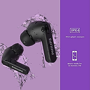 PHILIPS T2206 True Wireless Headphones with IPX4 Water Resistance and Super-Small Charging case
