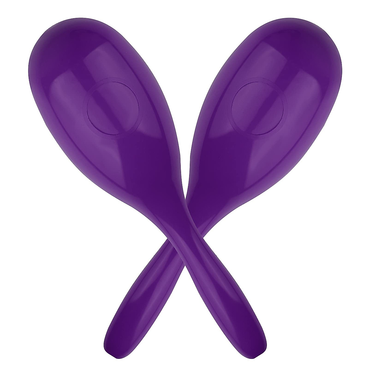 MUSCELL Maracas Loudly Noise Makers Percussion Musical Instruments,Durable ABS Plastics Large Maracas 9.5 inch for Cow Bell / Patry / Sporting Events - Purple