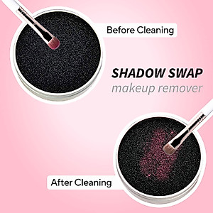 UVé Makeup Brush Cleaner Sponge - Quick & Easy Foundation Brush Cleaner for Natural & Synthetic Brushes - Chemical Free, Waterless, Fast Drying & Travel Friendly Cosmetic Makeup Cleaner