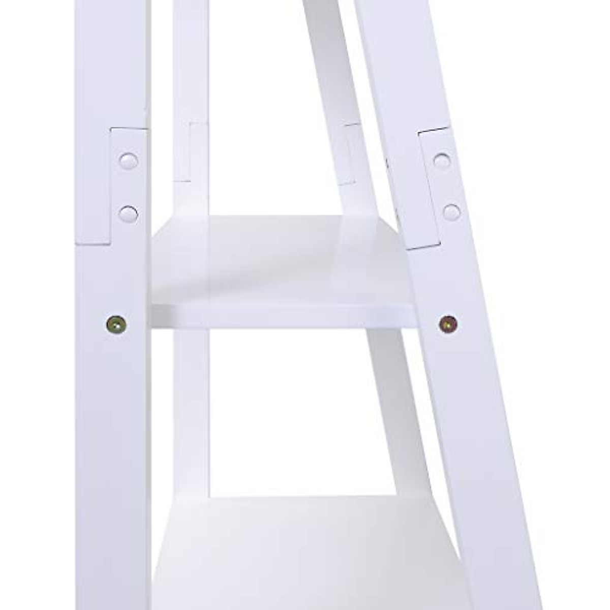 Kiera Grace Providence Miller Floor Shelf – White Matte Finish, 5-Tiered, 71-Inch by 25-Inch by 18-Inch