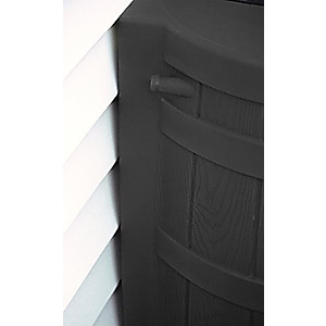 Good Ideas RW50-BLK Rain Wizard Rain Barrel 50-Gallon, Black
