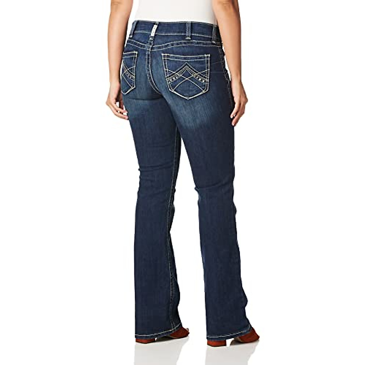 Ariat Women's R.E.A.L. Mid Rise Bootcut Jean, Spitfire, 29 Regular