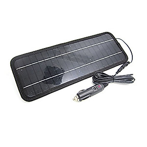 New NUZAMAS Poartable 4.5W Solar Panel Charger Power Car Battery 12V Recharge Outdoor Camping Travel Power Source