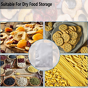 100 PCS 1Gallon Mylar Bags For Food Storage, Mylar Bags With Oxygen Absorbers - 300CC×100, Large Aluminum Mylar Bags - 15"x10"