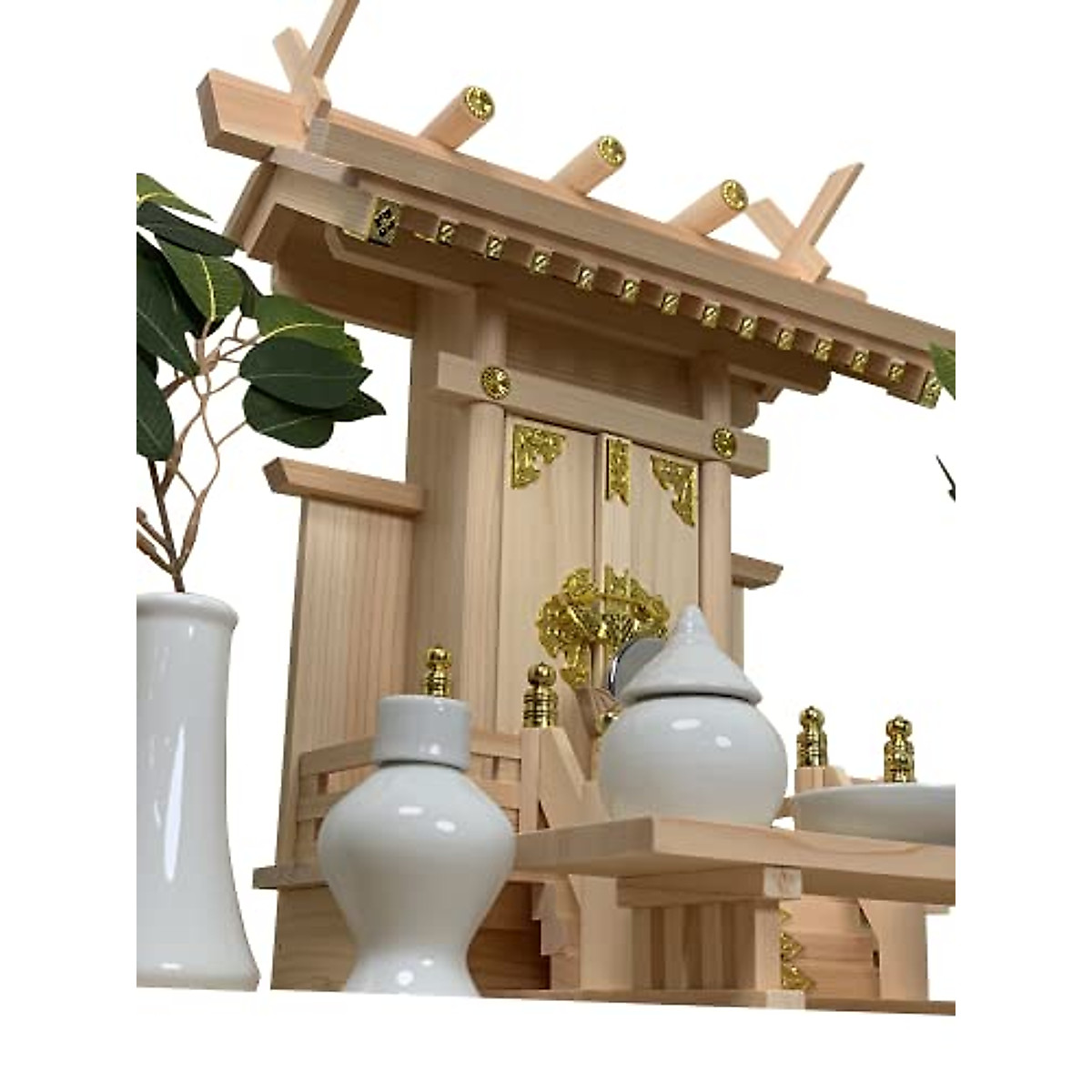 Kamidana no Sato Shrine Set, One Company, Wakaba (Medium), Shrine Set, Authentic Shinto Shrine Set, New Construction, Opening, Office, Kamidana Natural