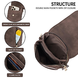 CLUCI Backpack Purse for Women + Small Crossbody Bag