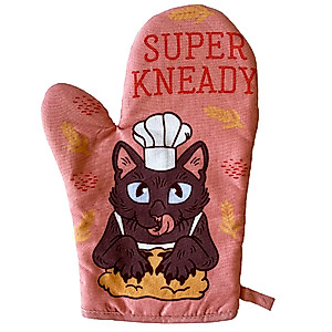 Super Kneady Oven Mitt Funny Pet Kitty Cat Lover Baking Kitchen Glove Funny Graphic Kitchenwear Food Funny Cat Novelty Cookware Multi Oven Mitt