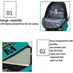 Resky M H A Backpack School BNHA Anime Travel Bakugou Katsuki Cosplay Bags (A)