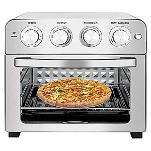 Schloß Air Fryer, 24Qt Toaster Oven, Multifunctional Convection Airfryer, Rotisserie & Dehydrator, 7 Presets Fry, Roast, Broil, Bake, Dehydrate, Reheat, Cooking Accessories Included, 1700W