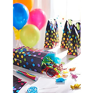 American Greetings 10" Small All-Occasion Goodie Bags, Rainbow Confetti (12-Count)