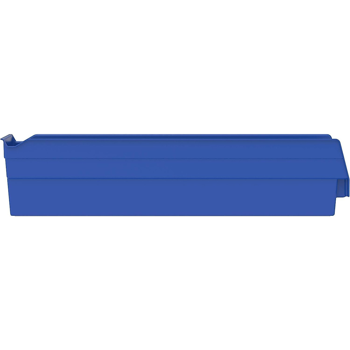 Akro-Mils 30128 Plastic Nesting Shelf Bin Box, (18-Inch x 4-Inch x 4-Inch), Blue, (12-Pack)