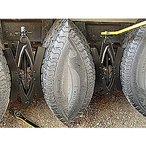 Liphontcta RER Wheel tire Chock, 2 Sets, for RV Safety, levering System, Heavy Duty Garden Sculpture Outdoor Decoration