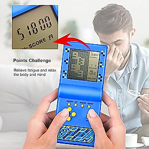 Large Screen Nostalgic Puzzle Player Handheld Brick Game Console Classic Video Game Console Built-in 23 Games