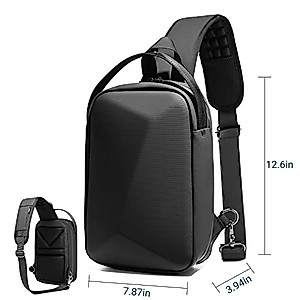 Carrying Case for Oculus Quest 2/Meta Quest Pro, Hard Travel Case for Meta Quest Pro VR Gaming Elite Strap Headset and Oculus Quest 2 Accessories Crossbody Shoulder Chest Backpack