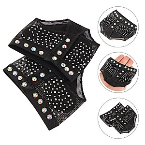 1 Pair foot protector floor mat Miss elasticity heel pad foot cover panties thong black yoga ballet socks supplies practice shoes toe cap soft toe cover clothing sock paw