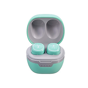 Altec Lansing Nanobuds - Truly Wireless Earbuds with Charging Case, TWS Waterproof Bluetooth Earbuds with Touch Controls for Travel, Sports, Running, Working (Mint)