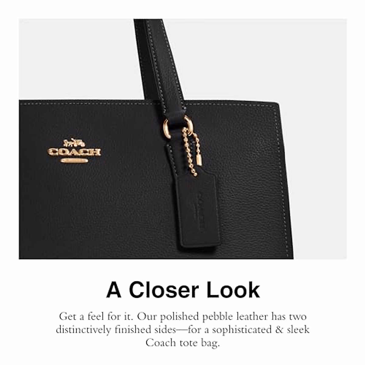 COACH Tatum Carryall, Black True Red