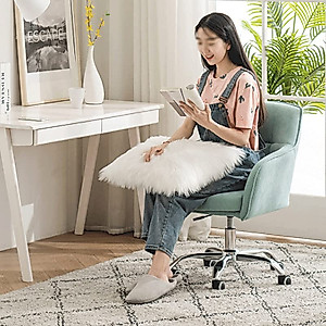 ZLXDP Computer Chair Office Chair Adjustable Swivel Chair Fabric Seat Home Study Chair