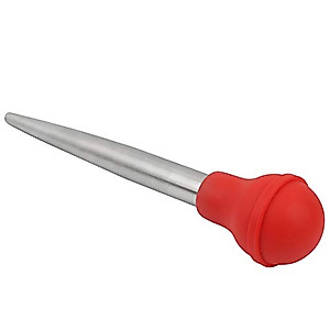 Vifemify Stainless Steel Turkey Tool Marinade Syringe Kitchen Seasoning Syringe Sauce Pump Hot and Heat Resistant Easy to Use