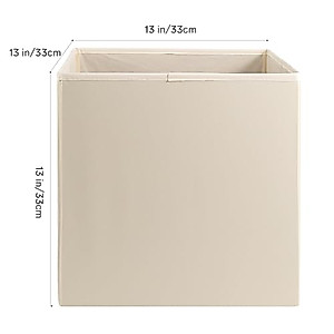 Vmotor Foldable Animal Canvas Storage Toy Box/Bin/Cube/Chest/Basket/Organizer For Kids, 13 inch(Fox)