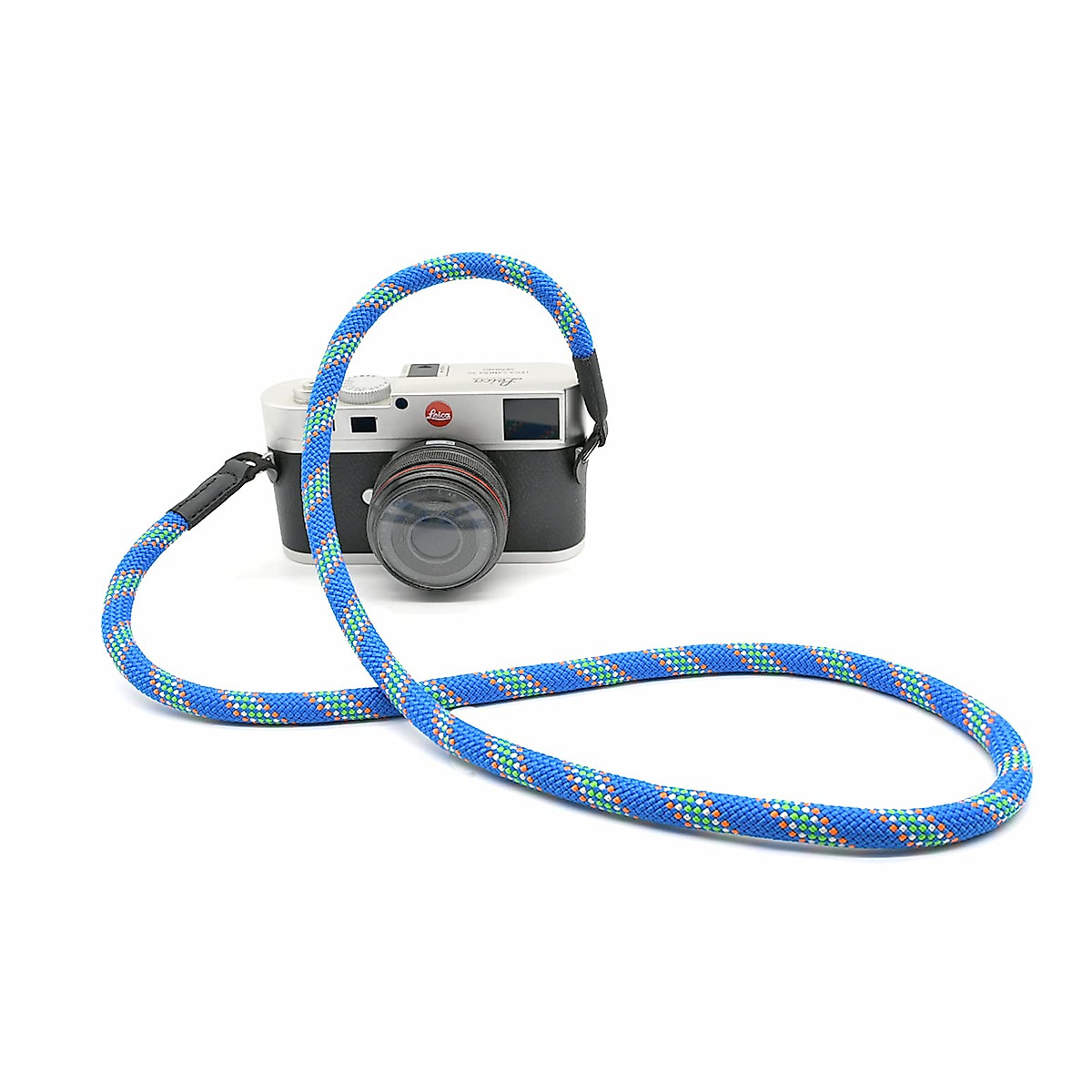 Eorefo Camera Strap Vintage 100cm Nylon Climbing Rope Camera Neck Shoulder Strap for Micro Single and DSLR Camera(Blue)