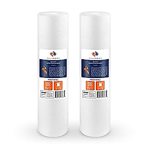Aquaboon 1 Micron 20" x 4.5" Sediment Water Filter Replacement Cartridge | Whole House Sediment Filtration | Compatible with AP810-2, SDC-45-2005, FPMB-BB5-20, P5-20BB, FP25B, 155358-43, 2 Pack