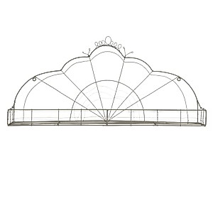 Creative Co-Op Hand Made Metal Wire Wall Shelf