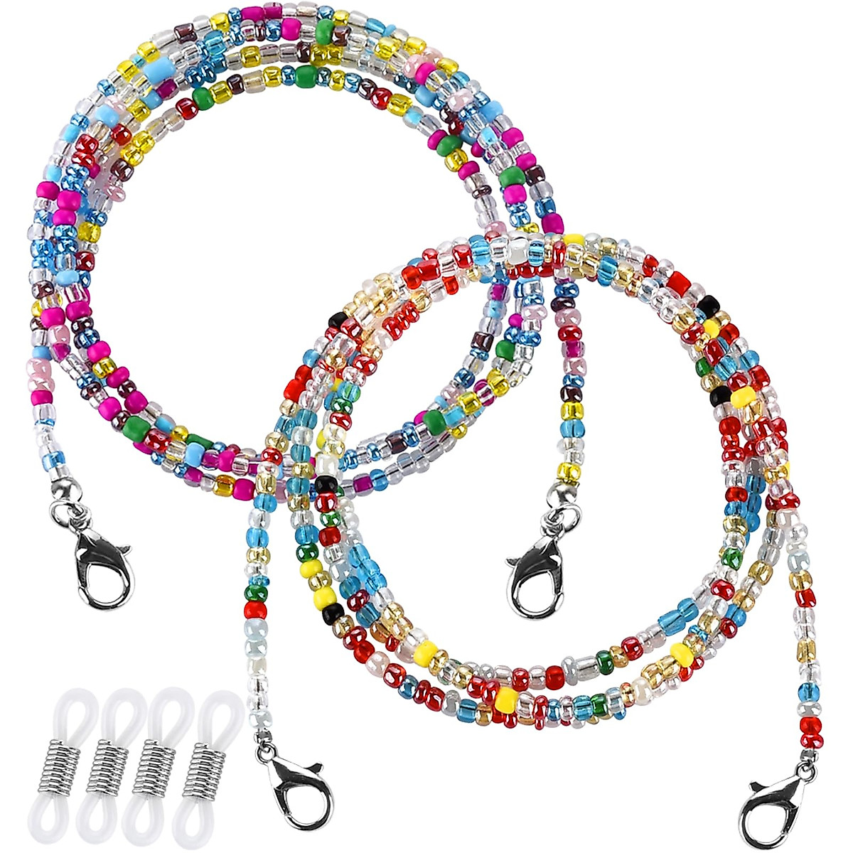 Glasses Strap Holder Chain, Eyeglass String Strap Eyewear Retainer, Stylish Eyeglass Chains for Women Men, Color Mask Chain