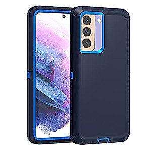 AICase Case for Samsung Galaxy S21 FE, Drop Protection Full Body Rugged Heavy Duty Case, Shockproof/Drop/Dust Proof Military Grade Protective Durable Phone Cover for Galaxy S21 FE 5G Navy Blue