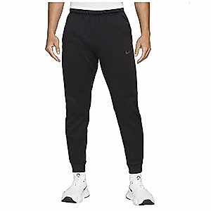 Nike Therma Men's Dri-FIT Tapered Training Pants (as1, Alpha, s, Regular, Regular, Black, Small)