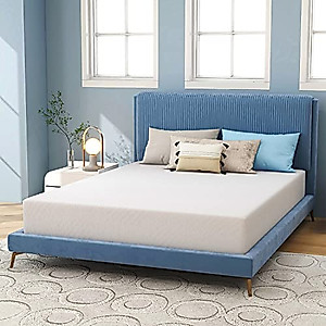 Queen Mattresses, 10 inch Mattress Queen Size Memory Foam Bed in A Box Green Tea Medium Firm