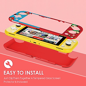 Xinocy Cute Case for Nintendo Switch Lite 2019 Kawaii Cartoon Fun Funny Aesthetic Character Anime Slim Fashion Protective Cases Hard Shell Cover for Girls Kids Boys for Switch Lite,B Maro