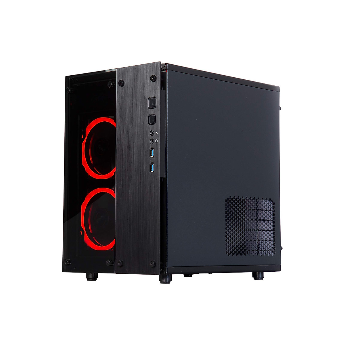 Rosewill CULLINAN PX RGB-ST ATX Mid-Tower Gaming PC Computer Case, Supports 240 & 280mm Liquid Coolers, 4 Dual-Ring Remote-Controlled 120mm RGB LED Fans & 80mm Rear Fan, Tempered Glass