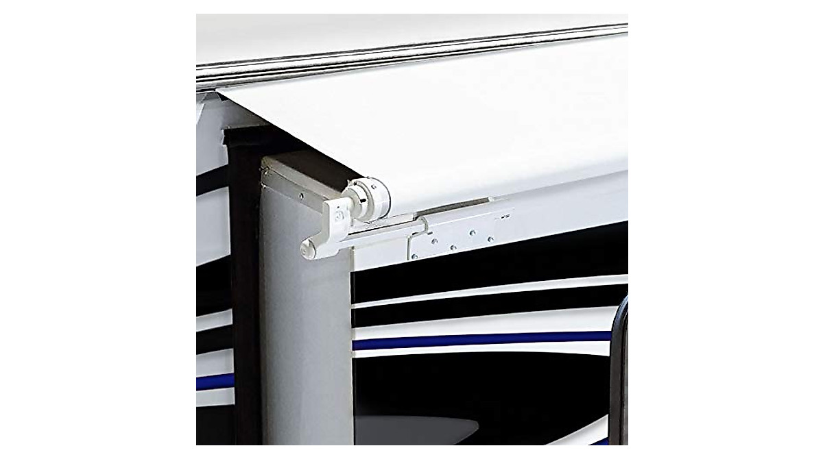 RecPro RV Slide Out Awning Fabric - 46x110 Inches White