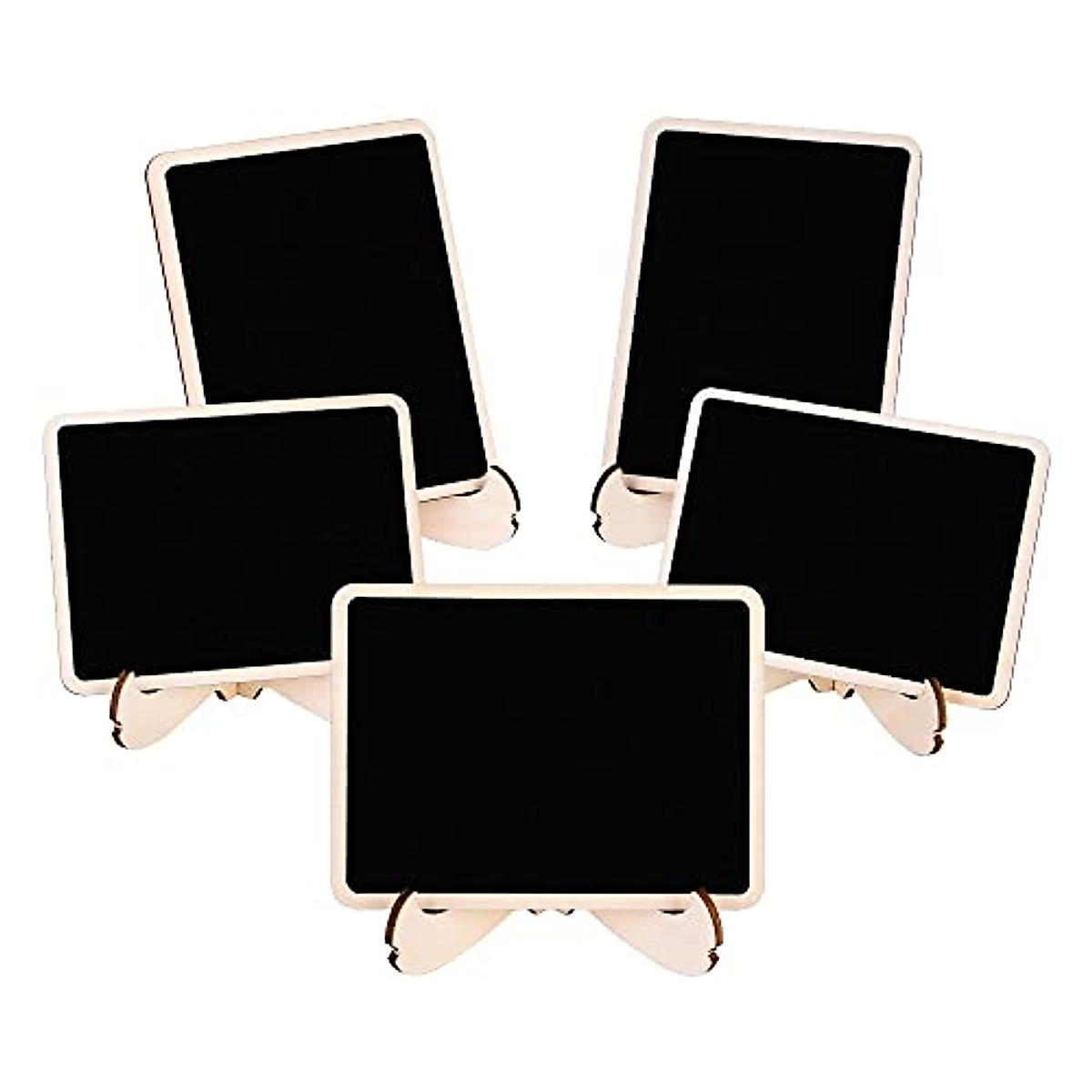 Amazon Basics Wood Mini Chalkboards Signs with Support Easels, 20 Pack